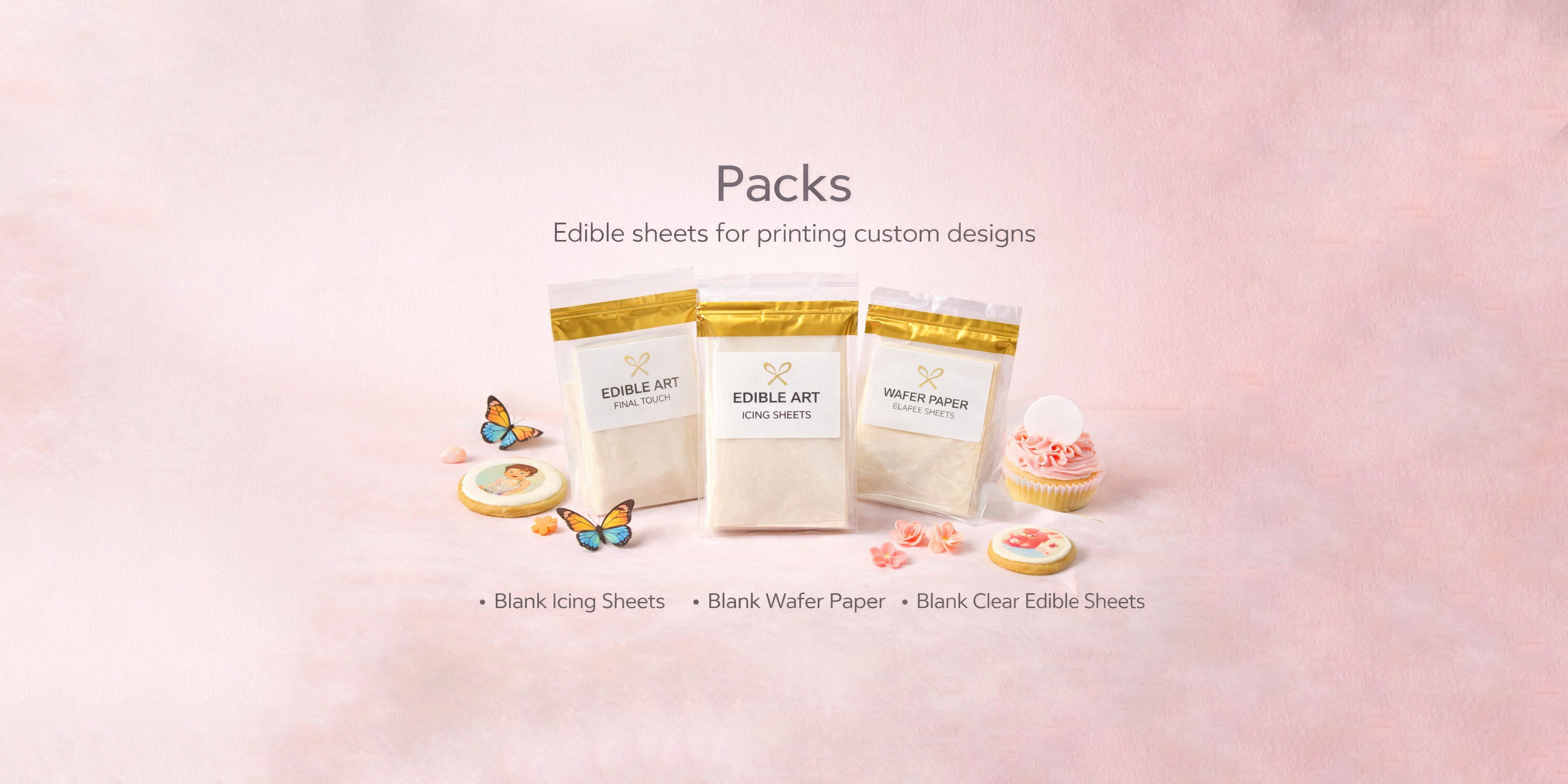 Packs – Edible Icing Sheets, Wafer Paper & Clear Edible Sheets | Edible ...