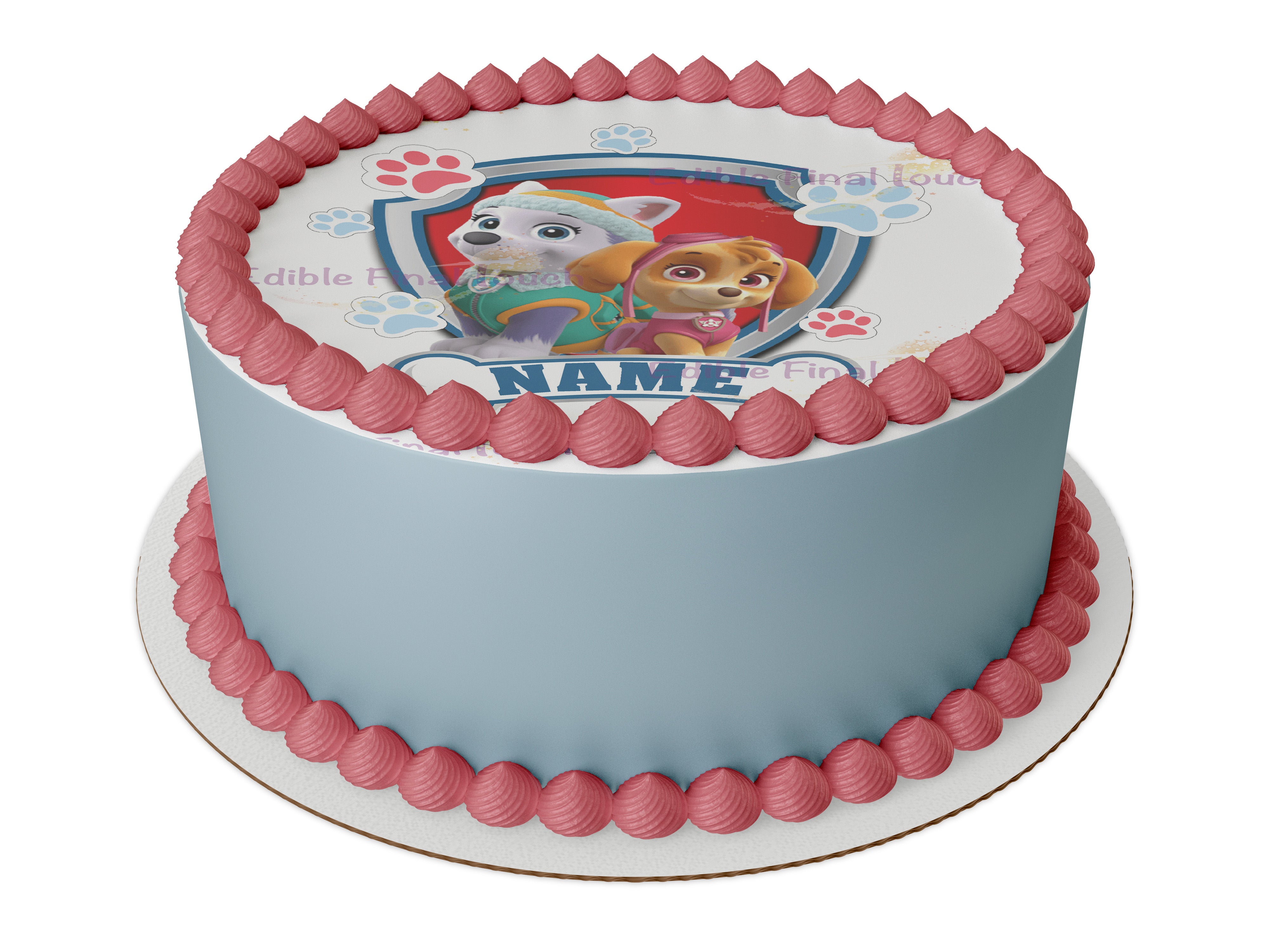 Paw Patrol Girl Cake Topper Edible Final Touch